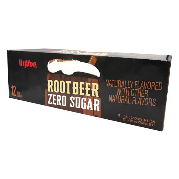 Hy-Vee Root Beer Zero Sugar, 12Pk | Hy-Vee Aisles Online Grocery Shopping